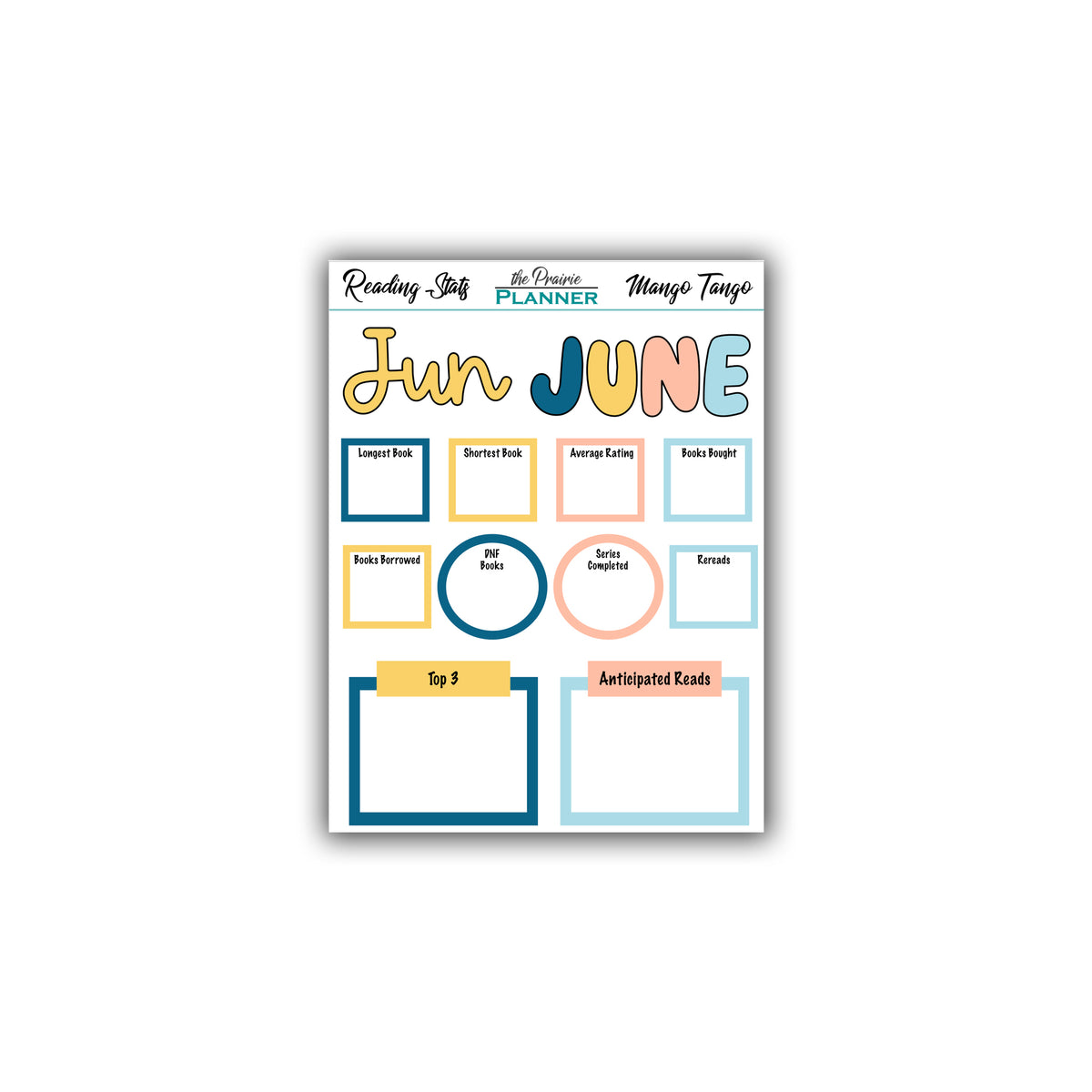 June Book Journal Kit – the Prairie Planner