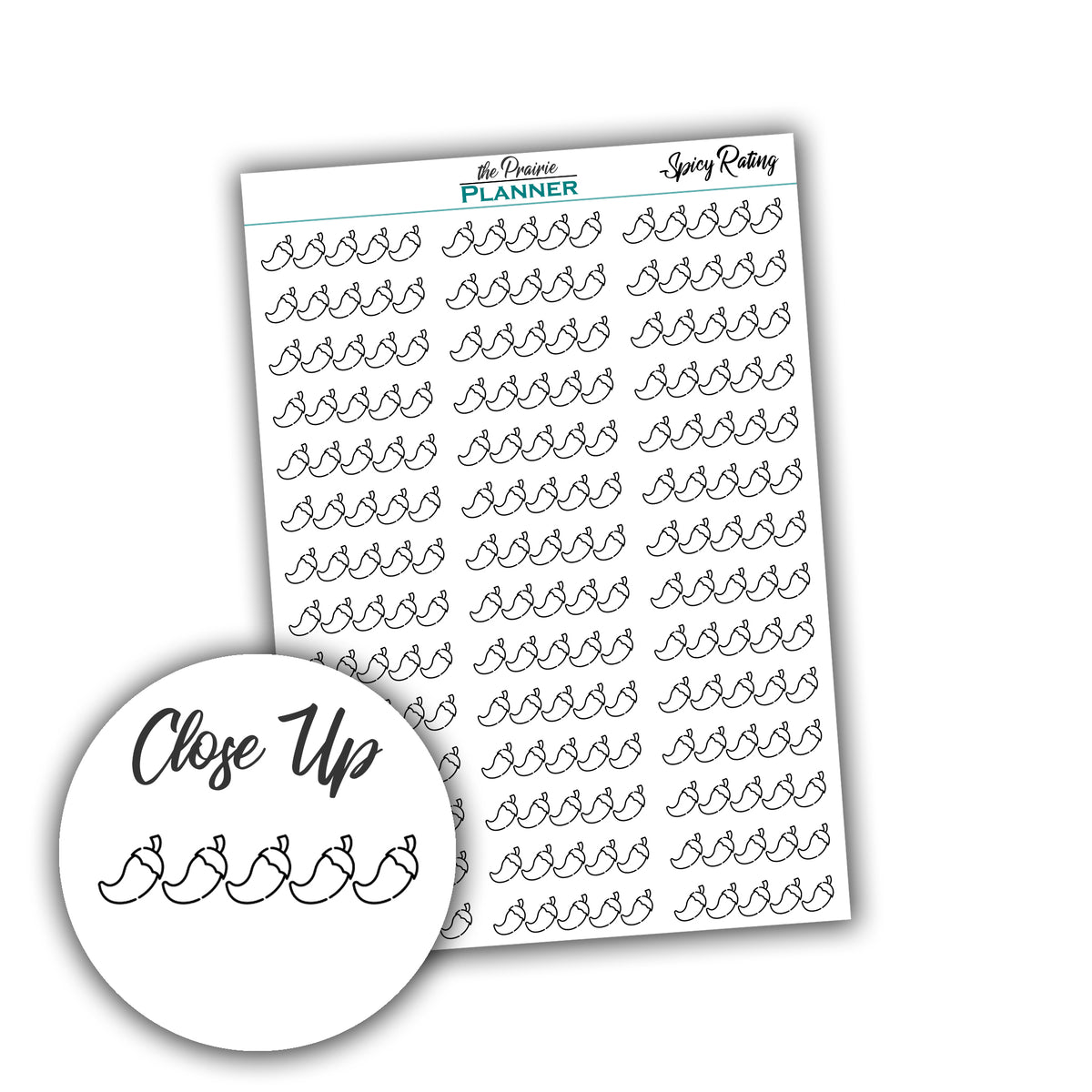 Spicy Rating Planner Stickers The Prairie Planner spicy-rating-planner-stickers-the-prairie-planner