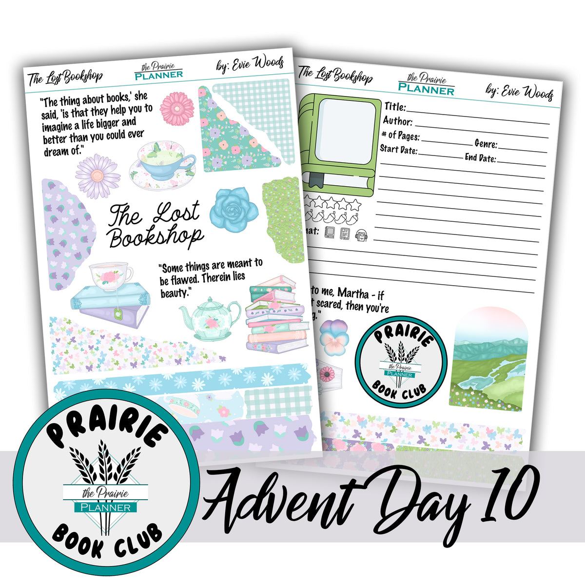 Advent Day 10 Prairie Book Club - The Lost Bookshop – the Prairie Planner