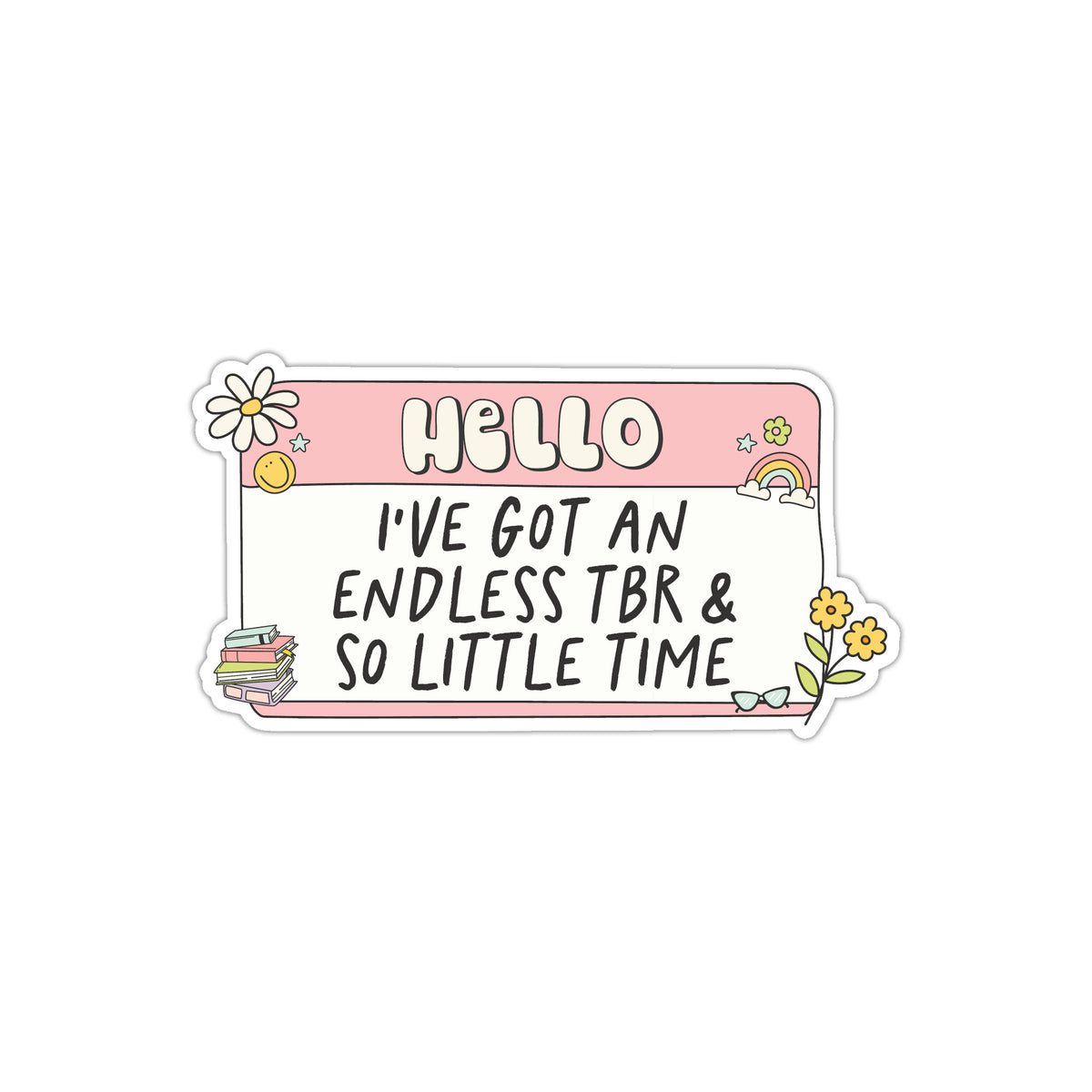 Endless TBR Die Cut Sticker – the Prairie Planner