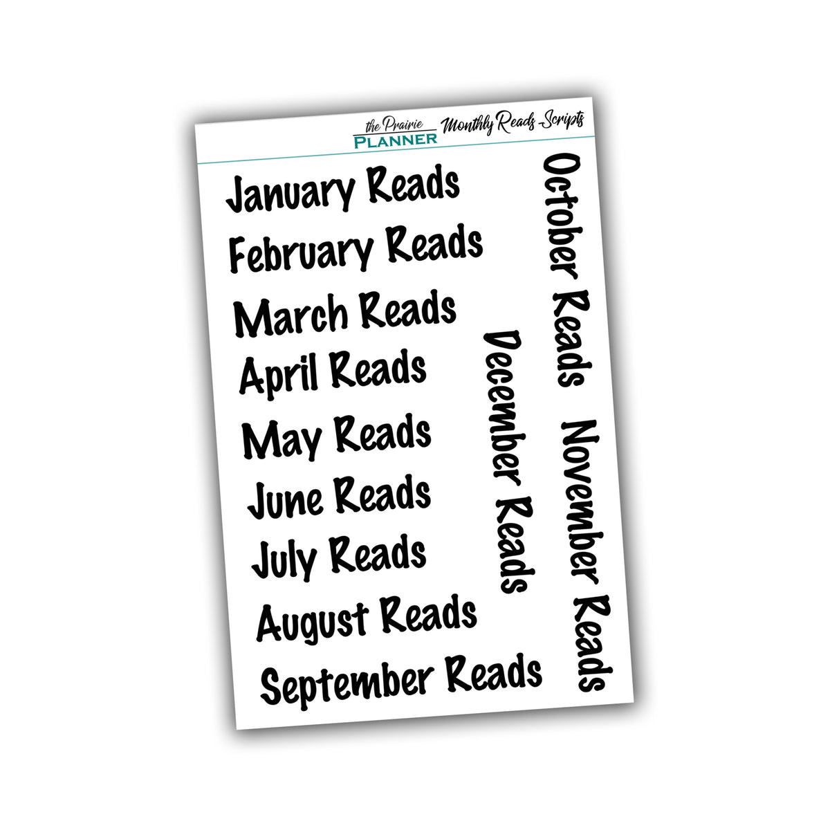 Monthly Reads Scripts – the Prairie Planner