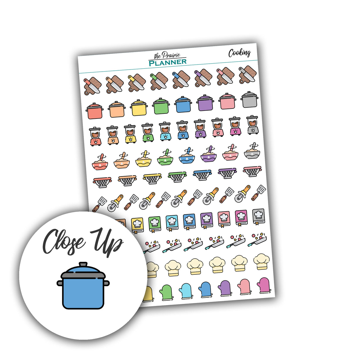 Cooking - Planner Stickers – the Prairie Planner