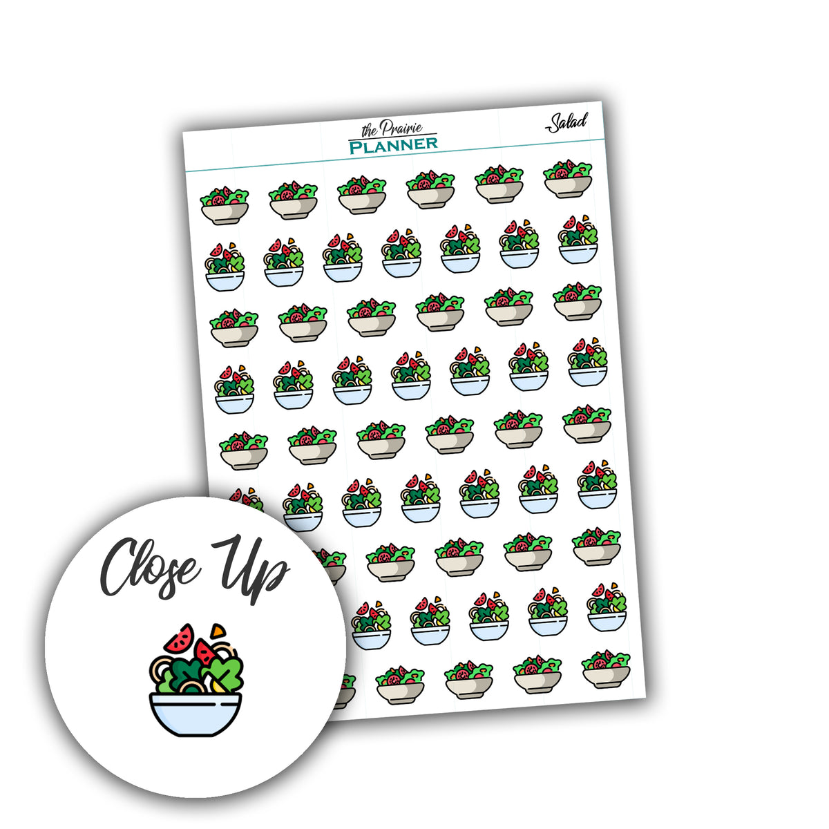 Salad - Planner Stickers – the Prairie Planner